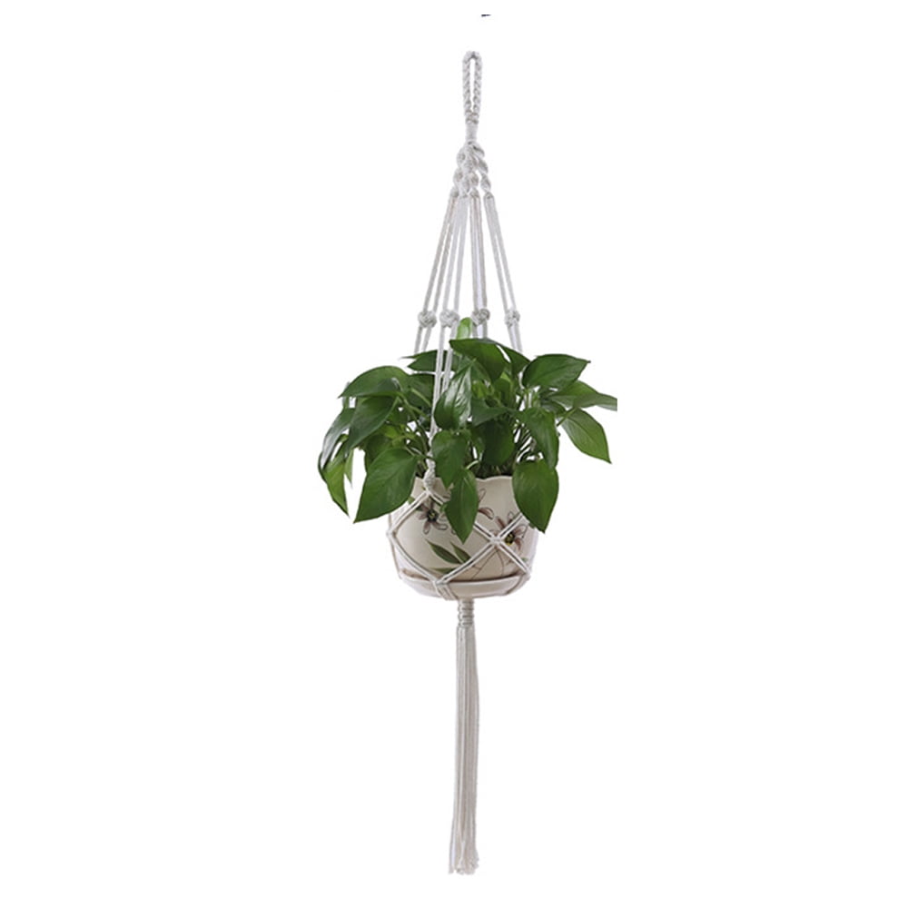 Macrame Plant Hanger Pot Extra Long Hanging Plant Holder Tassels ...
