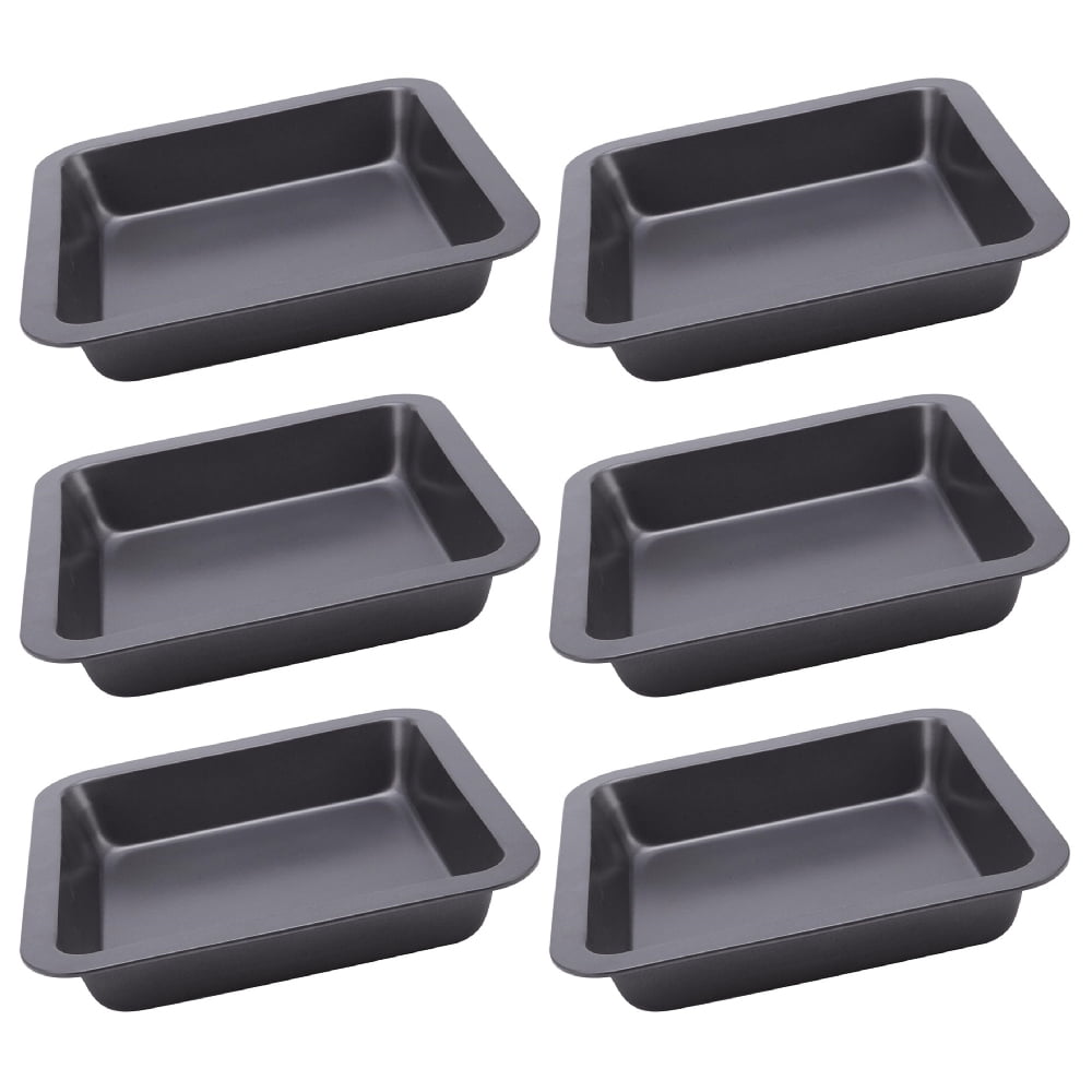 Culinary Square Cake Pan 8 Inch Steel, 6 Pack - Walmart.com