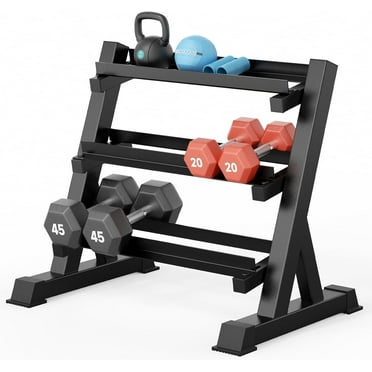 Zehuanyu Dumbbell Rack 3-Tier Gym Weight Storage Heavy Duty Fitness ...