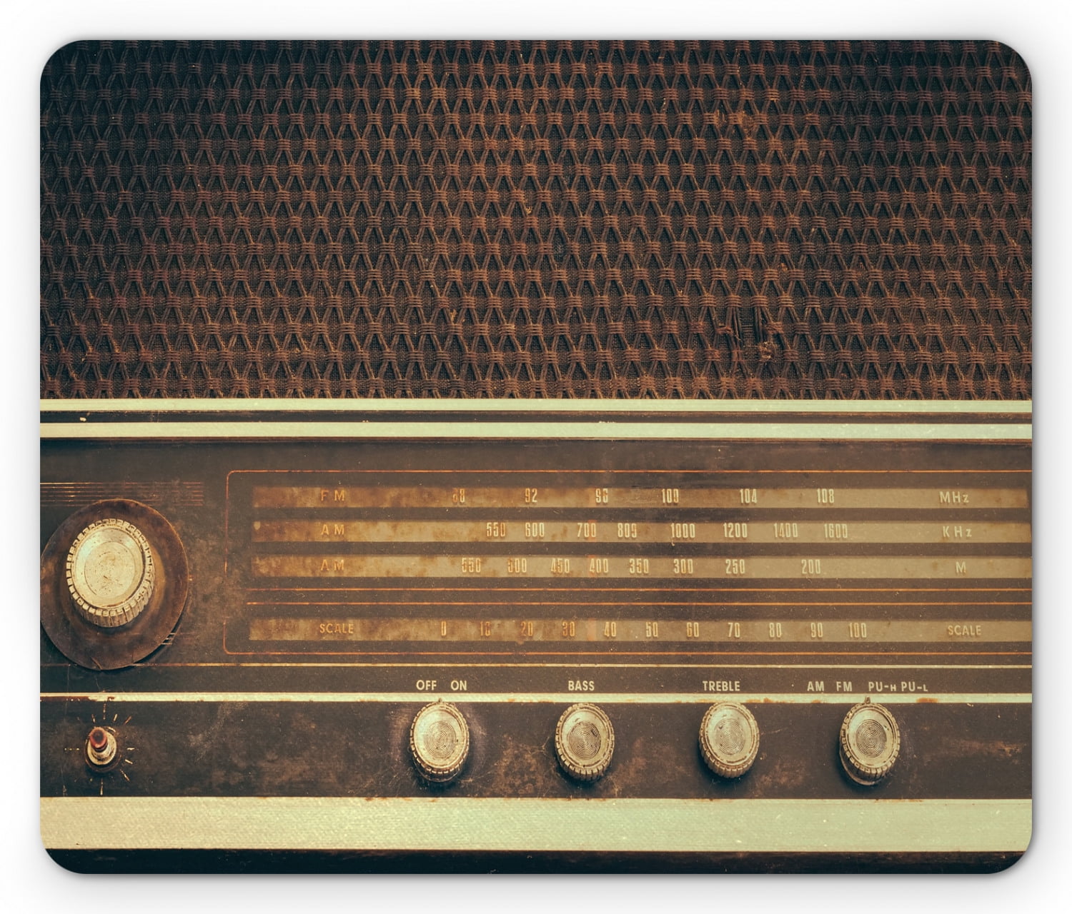 Vintage Mouse Pad, Old Antique Retro 60s Style Radio Music Player ...