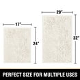 PrimeBeau Non-Slip Chenille Rug Set, Water Absorbent, Soft for Living ...