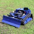 AIWEIYA Crawler Remote Control Lawnmower with Push Shovel Snow Removal ...
