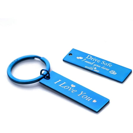 FfycinI Love You Gifts Keychain for Boyfriend Men Drive Safe Couple ...