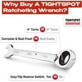 TYHREF-11/32 Inch Reversible TIGHTSPOT 12-Point Ratcheting Combination ...