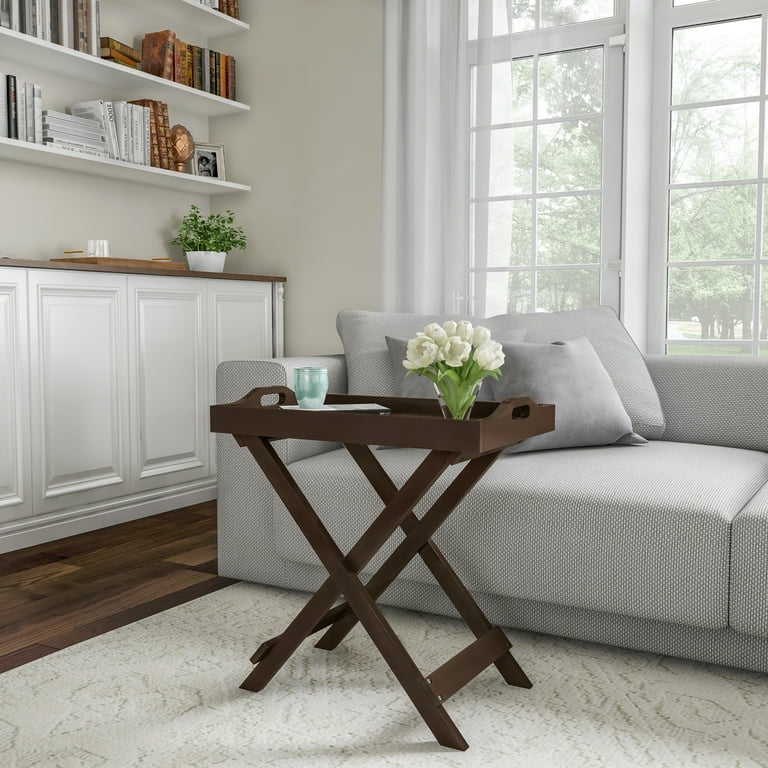 Removable tray top table store