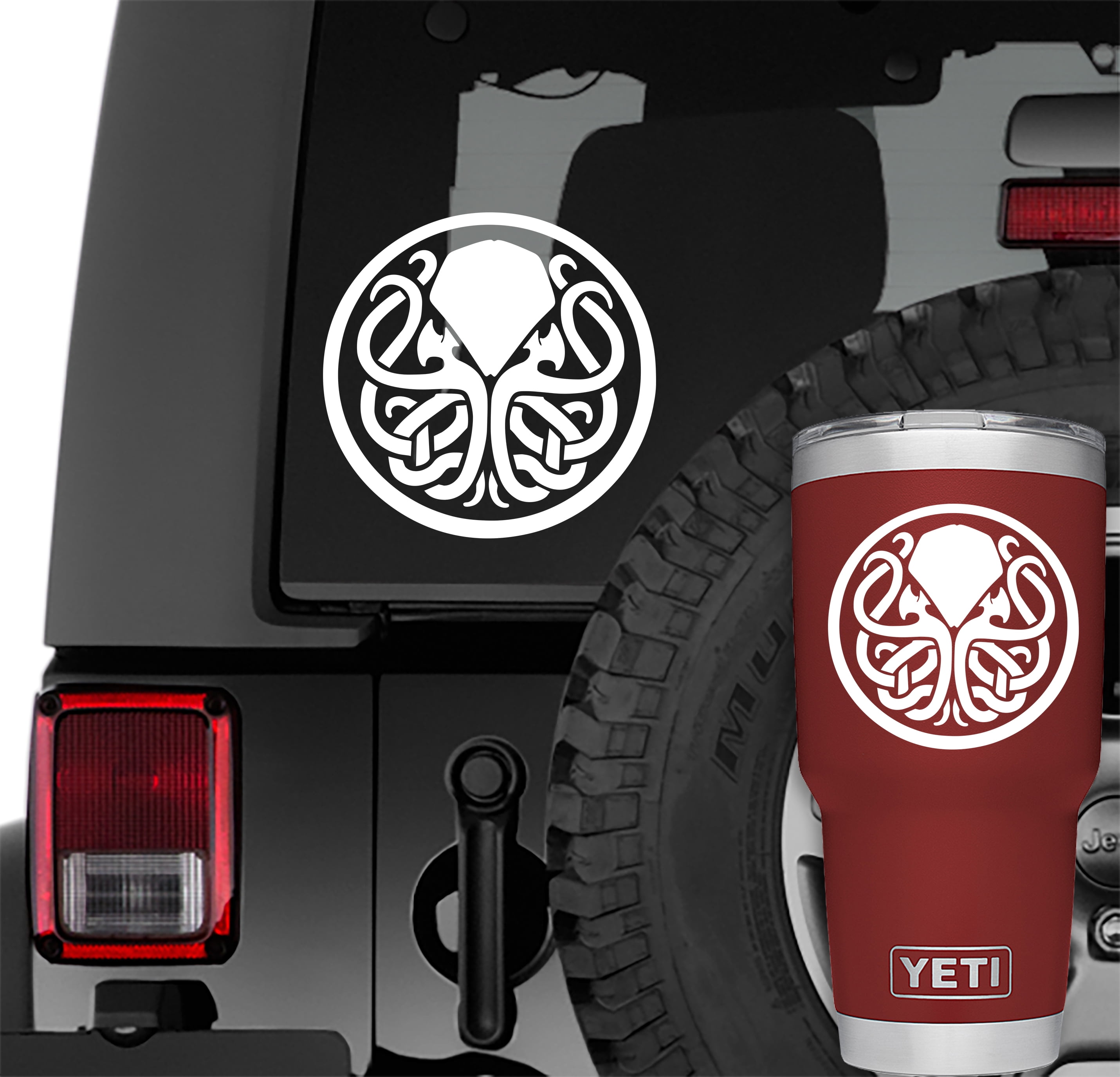 Collectible Decals Cthulhu Celtic Knot Vinyl Decal - Walmart.com