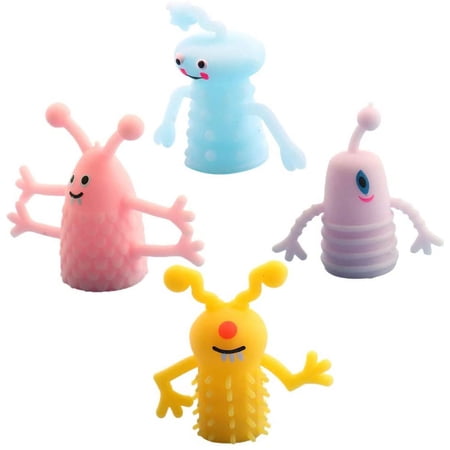 Glow-in-the-Dark Monster Finger Puppets Fun for Kids' Puppet Shows ...
