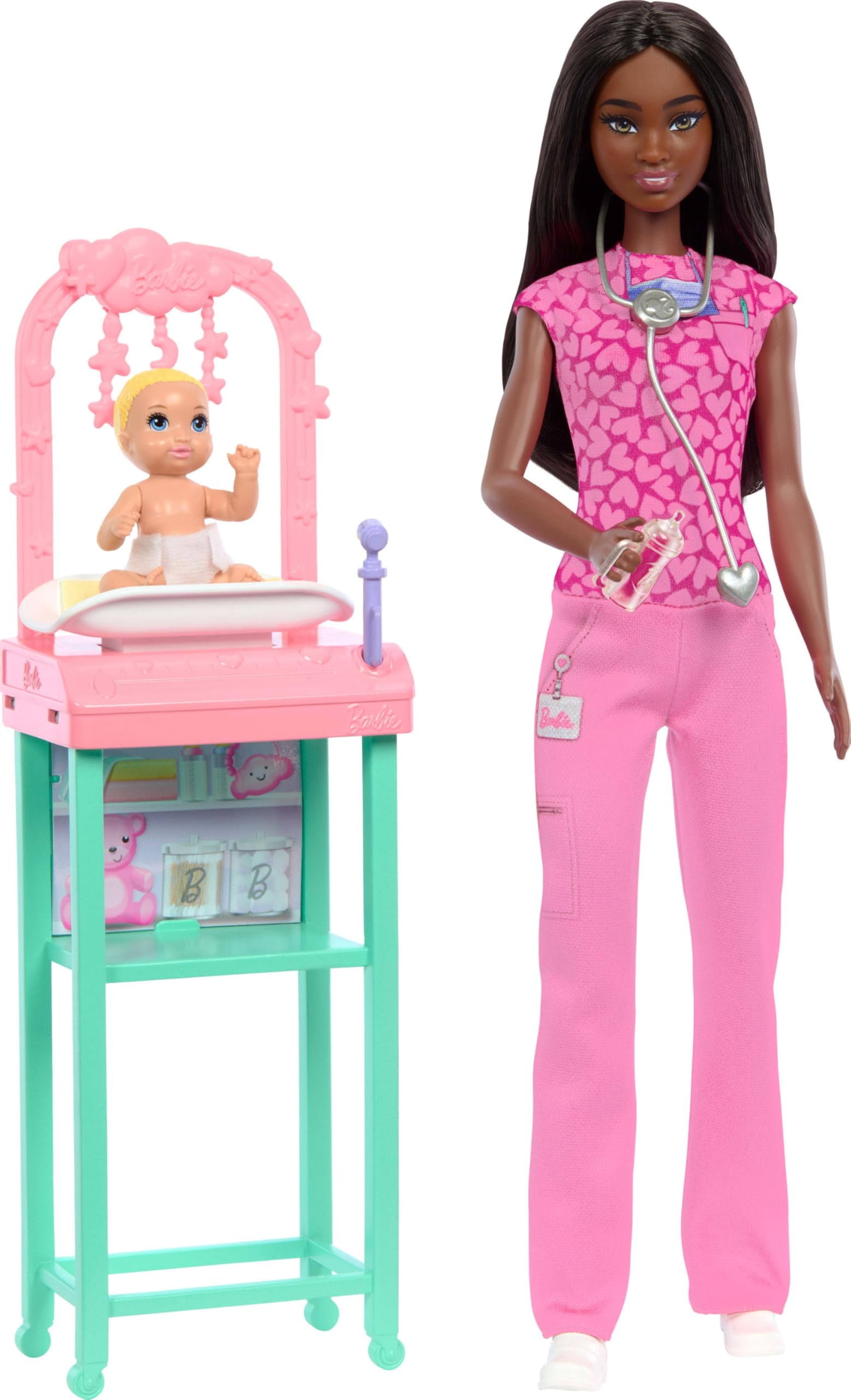 Muñeca de moda morena Baby Doctor Barbie con accesorios | Walmart en línea