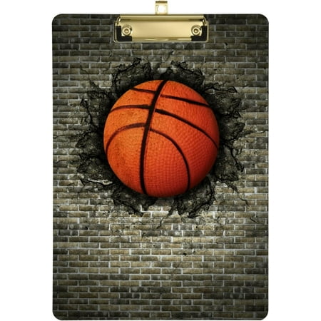 POGLIP Basketball Break Wall Clipboard Hardboard Wood Nursing Clip ...