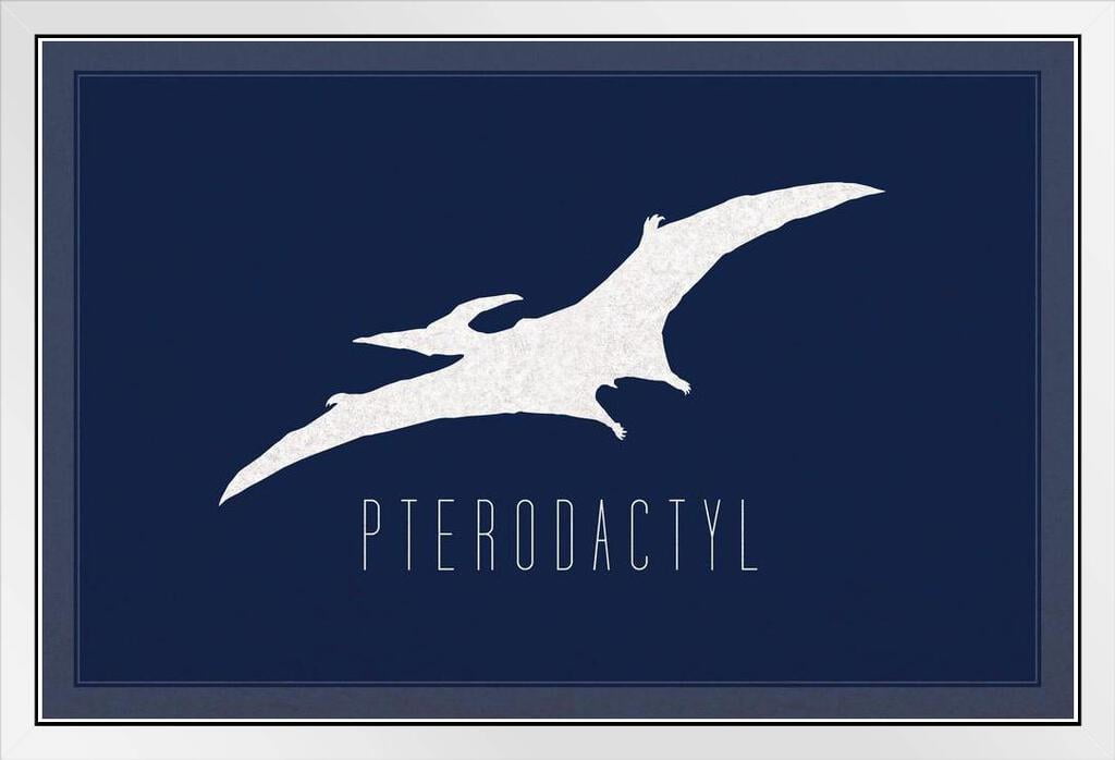 Dinosaur Pterodactyl Blue Dinosaur Poster For Kids Room Dino Pictures ...