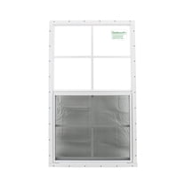 Duo-Corp Agriclass Double Slide Vinyl Utility Window with Tempered ...