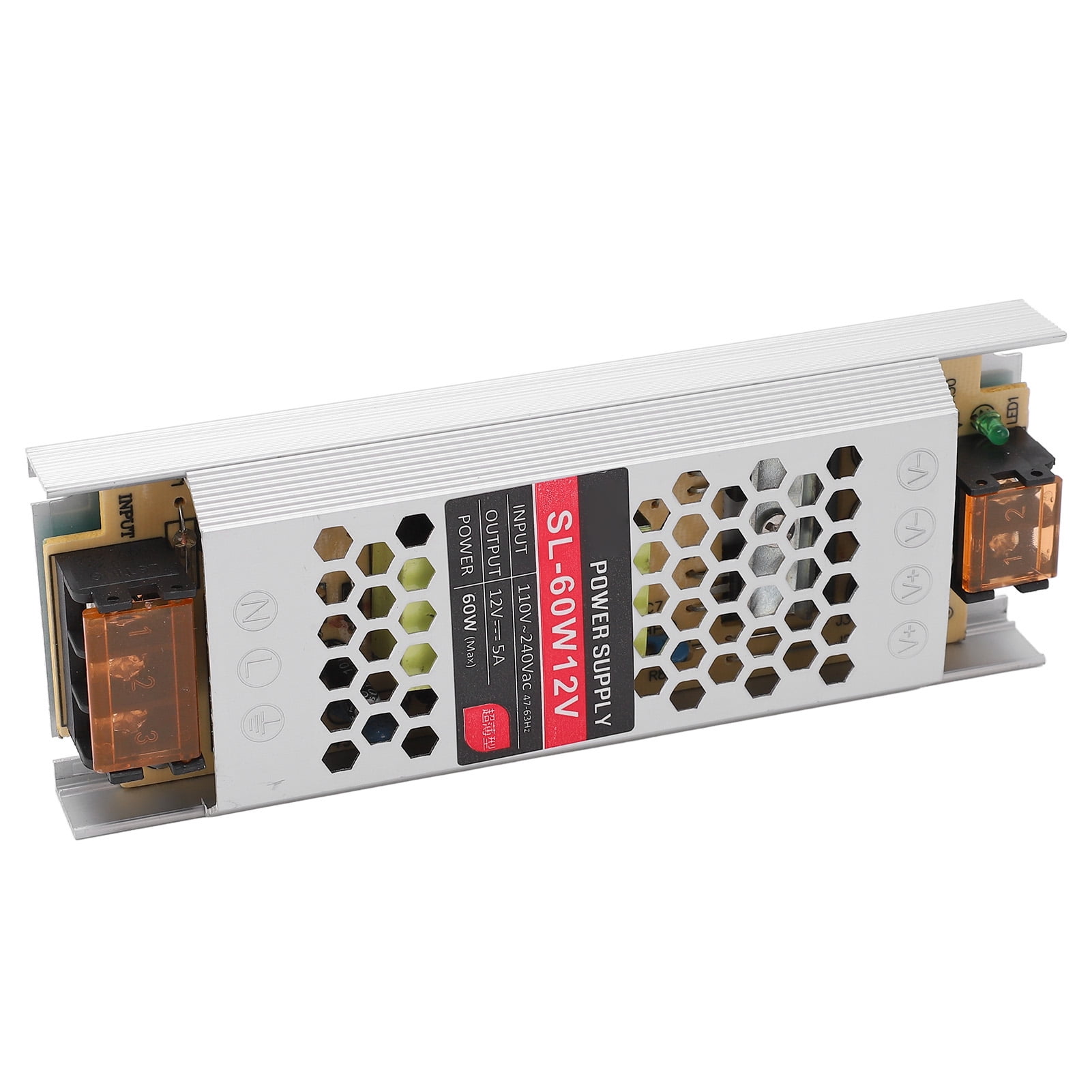 LED Power Supply, Aluminum Alloy Power Supply Adapter Heat Dissipation ...