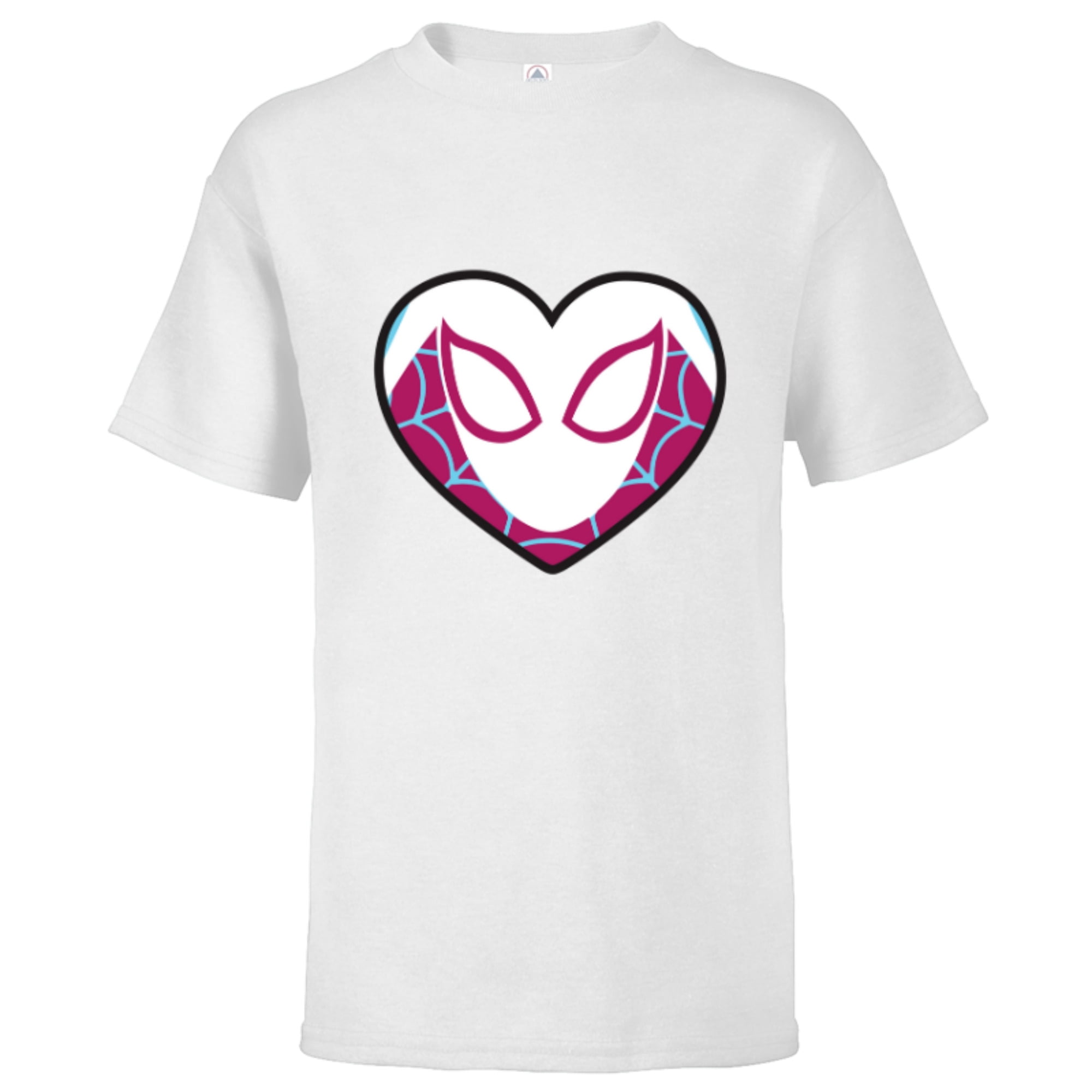 Marvel Spider-Man Ghost Spider Spider-Gwen Heart Mask Logo - Short ...