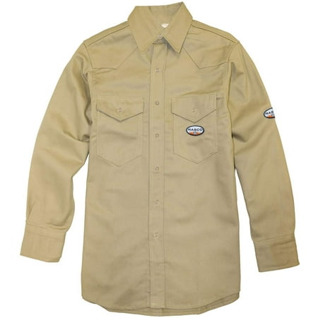 Rasco FR Khaki Dress Shirt with Buttons 10 oz 100 Cotton | Walmart Canada