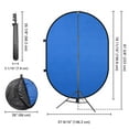 Yescom 7" RGB Dual Ring Light Collapsible Backdrop Kit Green Blue ...
