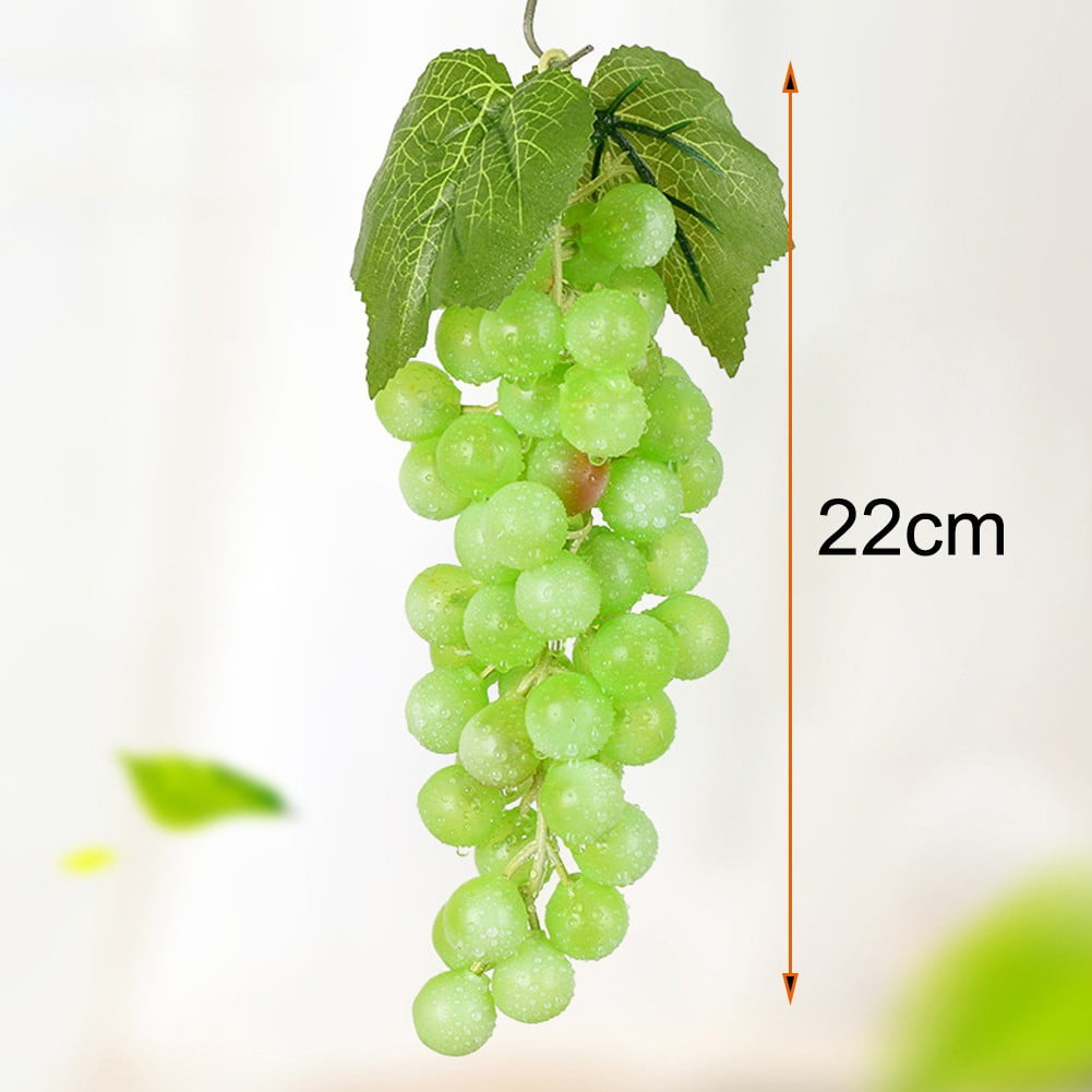 Gerich Artificial Fruit 60 Green Grapes in Food Lifelike Fake Fruits ...