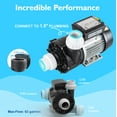 Lingxiao Pump WTC50M SPA Circulation Pump, 0.35HP, 230V/60HZ, 1.5in ...