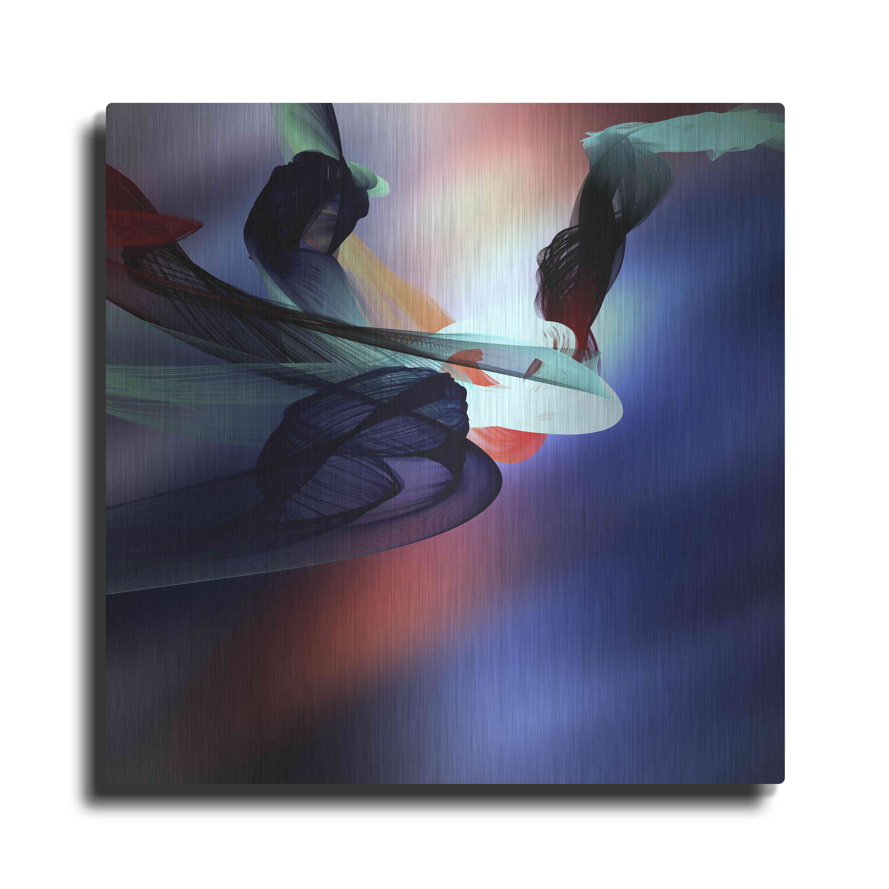 Luxe Metal Art 'Color In The Lines 20' by Irena Orlov, Metal Wall Art ...