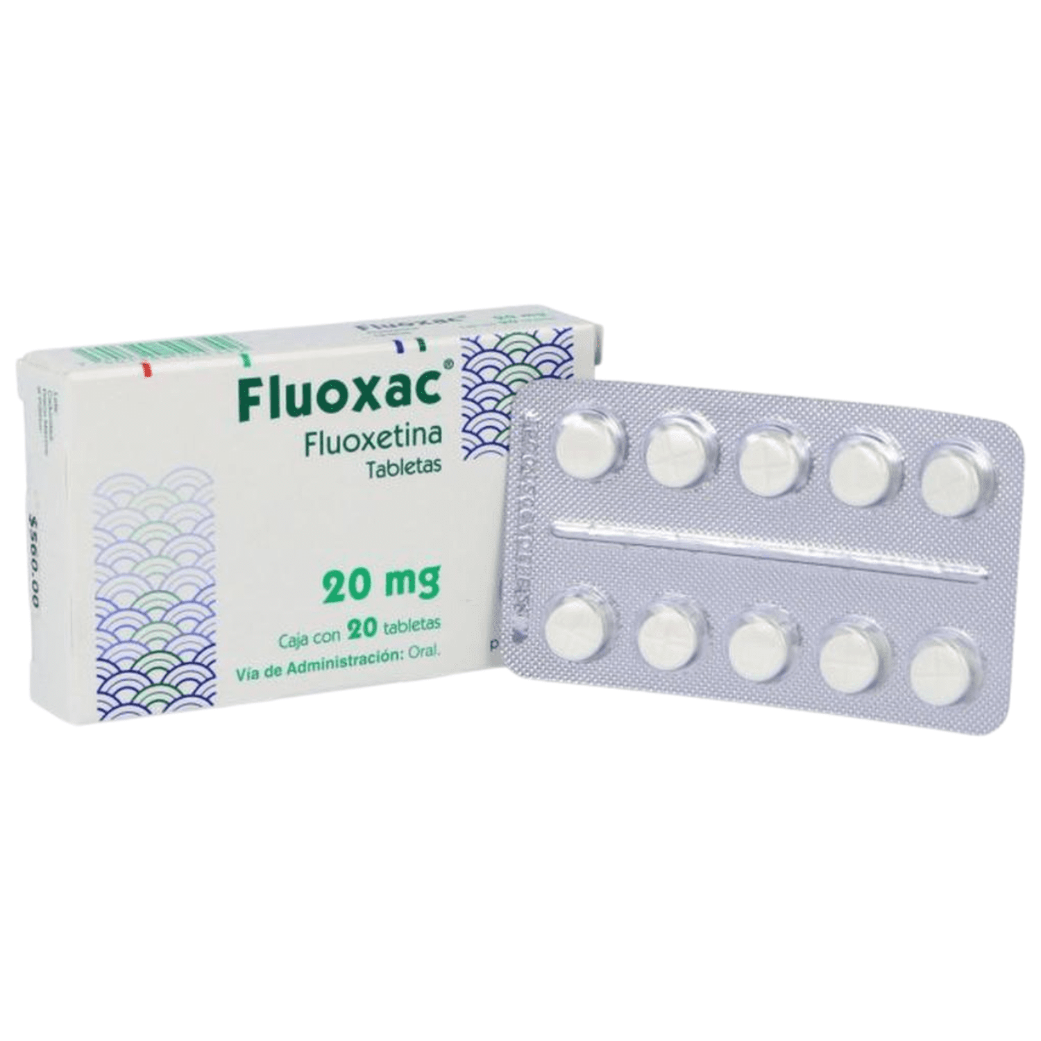 Fluoxac tabletas 20 pzas de 20 mg c/u | Walmart en línea