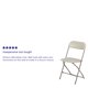 Flash Furniture Hercules™ Series Plastic Folding Chair - Beige - 4 Pack ...