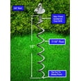 Ingeniuso - Spiral Ground Anchor - Heavy Duty Screw in Spiral Stakes ...