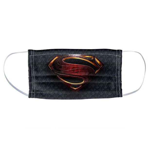 Justice League Movie Superman Logo 1-Ply Reusable Face Mask Covering ...