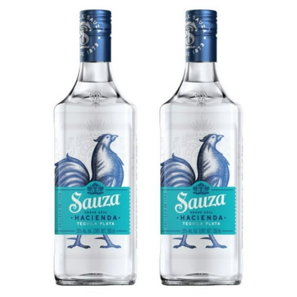 Pack de 2 Tequila Sauza Hacienda Plata 700 ml Plata | Bodega Aurrera en línea