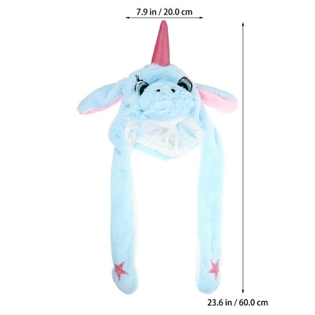 Ear Moving Hat 1pc Funny Unicorn Ear Moving Hat Novelty Carnival Party ...