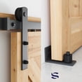 5.5 Feet Sliding Barn Door Hardware Kit, I Shape Hanger, For 30-33 Inch ...