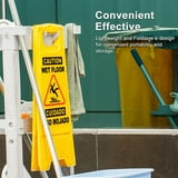 DIYMAG 5 Pack Caution Wet Floor Sign, Foldable Sturdy Bilingual Double ...