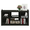 Furinno Fowler Multipurpose TV Stand Bookshelves, Espresso - Walmart.com