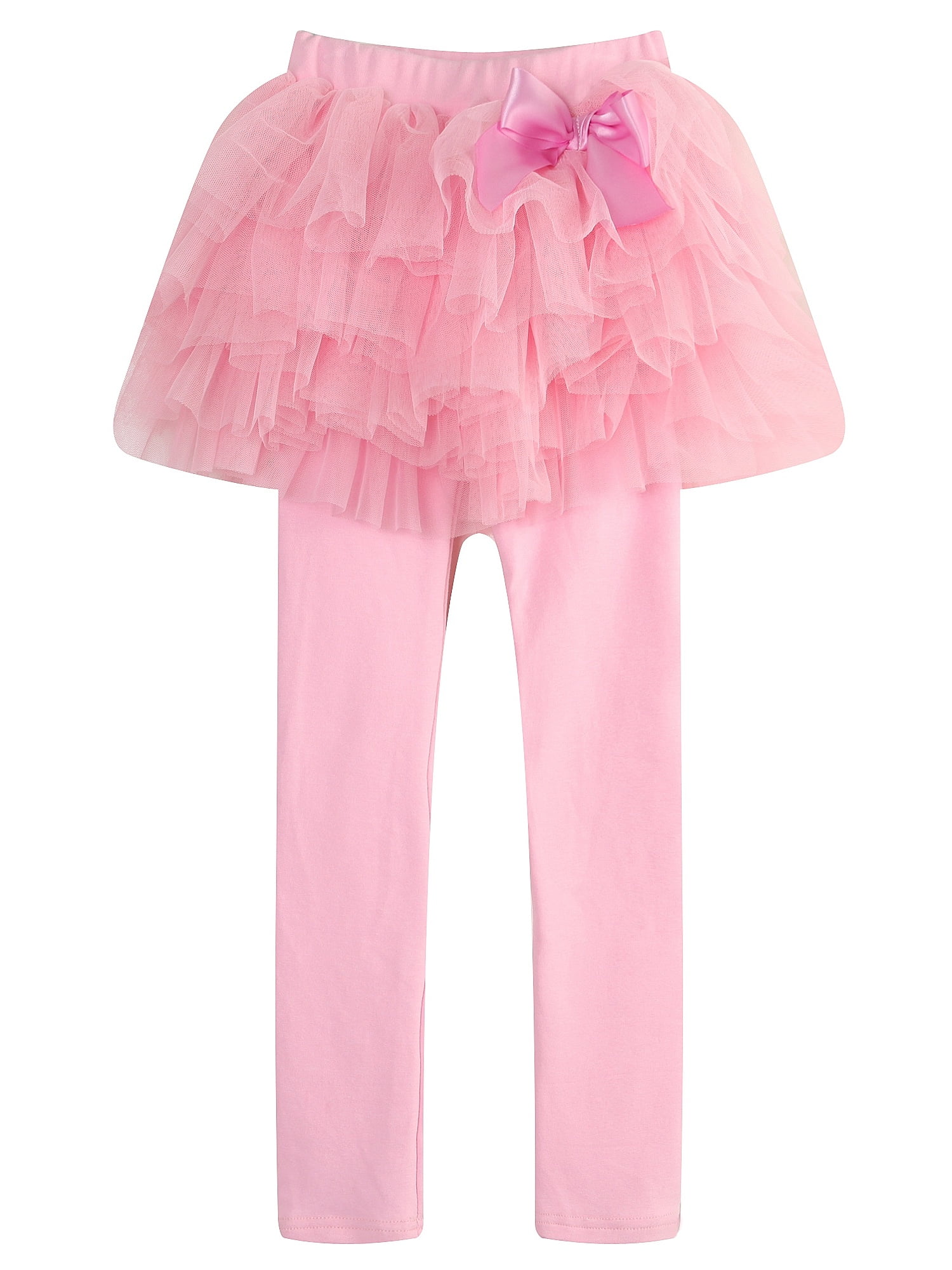 Richie House Girls' Leggings with Layered Mesh Flared Skirt RH1184 ...