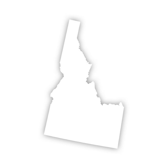 Idaho Shaped Sticker Decal Die Cut - Self Adhesive Vinyl - Weatherproof ...