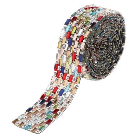 Mesh Rhinestone Ribbon 2cm Wide Glitter Ribbon Rhinestone Diamond ...