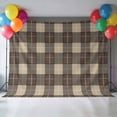 Brown Buffalo Backdrop for Photography, Lattice Photo Backdrop Portrait ...