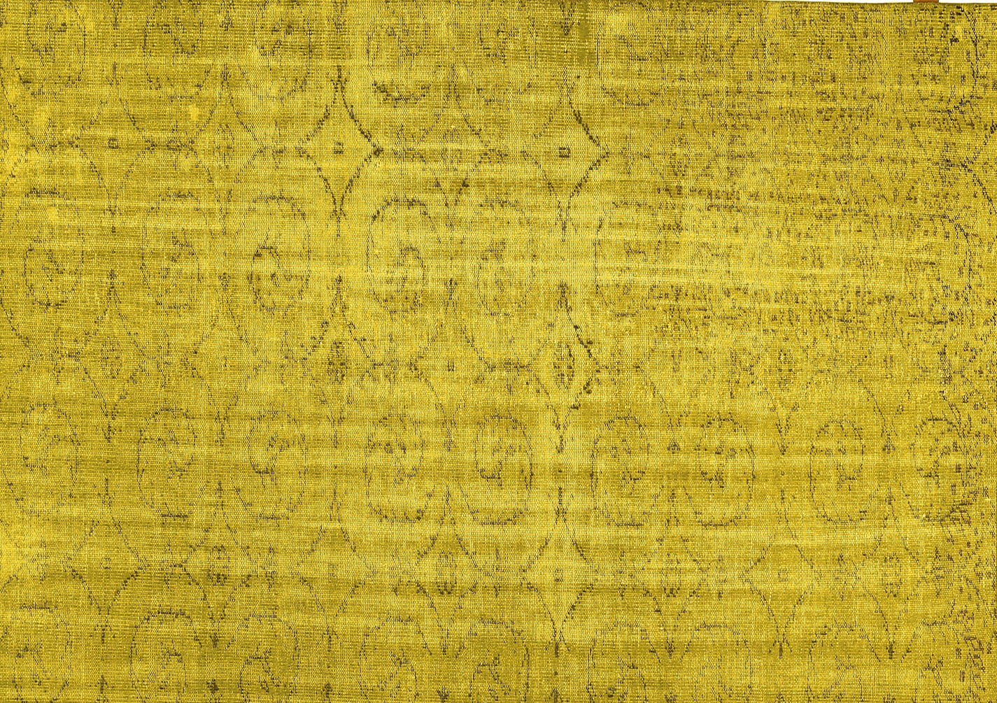 Ahgly Company Indoor Rectangle Abstract Yellow Contemporary Area Rugs ...