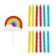 Great Value Rainbow Multicolor Birthday Candles, 13 Count - Walmart.com