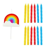 Great Value Rainbow Multicolor Birthday Candles, 13 Count - Walmart.com