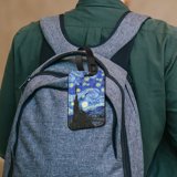 WIRESTER 2pcs Set PU Leather Luggage Tags Privacy Label Flap for Travel Suitcase Baggage - Cafe ...