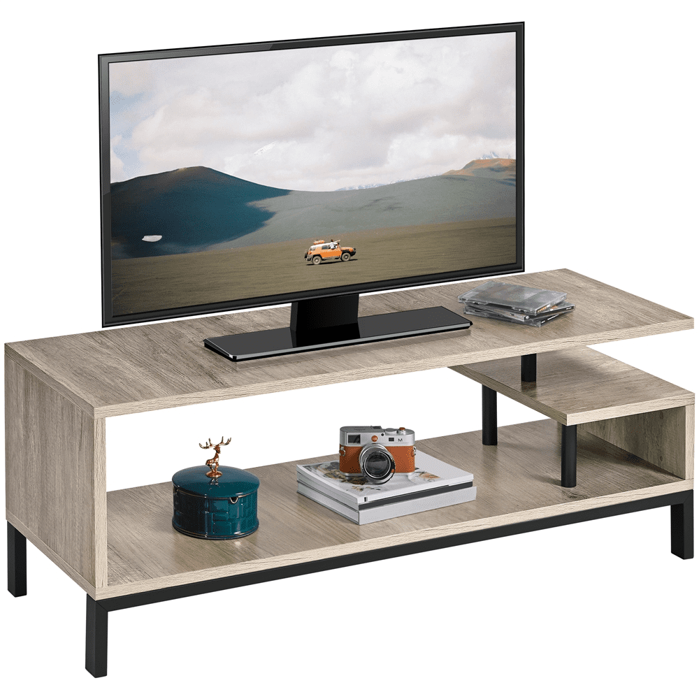 Click here for Yaheetech Free Standing Tv Table With Metal Suppor... prices
