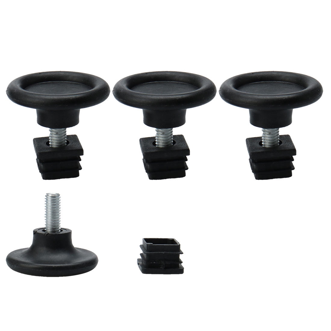 Leveling Feet 20 x 20mm Square Tube Inserts Kit Furniture Glide ...
