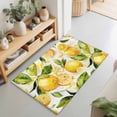 Area Rug 2x3ft Yellow Lemon Leaves Washable Area Rugs for Living Room ...