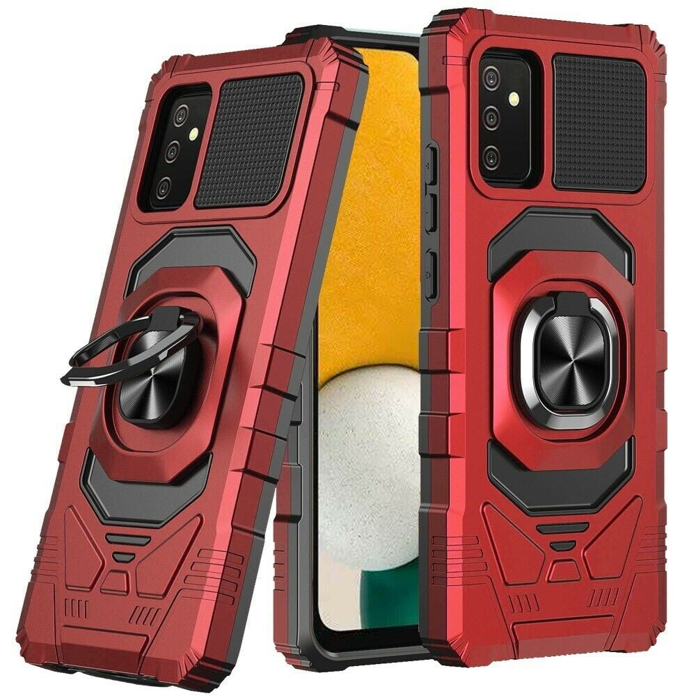 Kaleidio Case For Samsung Galaxy A13 5G [Robotic Hybrid] Rugged Shockproof [Ring Stand] Magnetic ...
