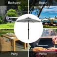 Bibana 9 ft Outdoor Patio Umbrella, Black and White, Durable Canopy ...