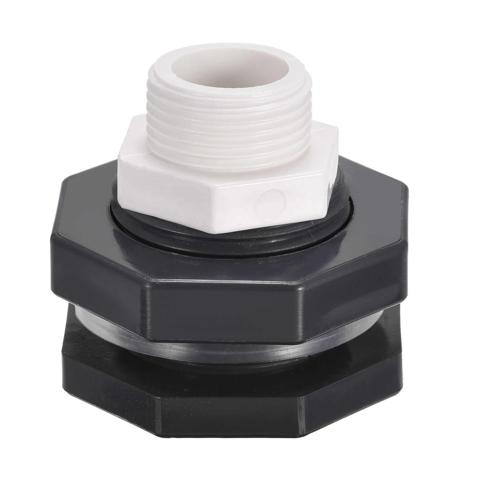 Uxcell G3/4 Thread PVC Bulkhead Tank Adapter with Thread Pipe Fitting 1 ...
