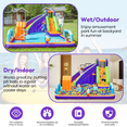 GVDV 12FT Inflatable Bounce House Water Slide , Wet/Dry Play, Jump ...