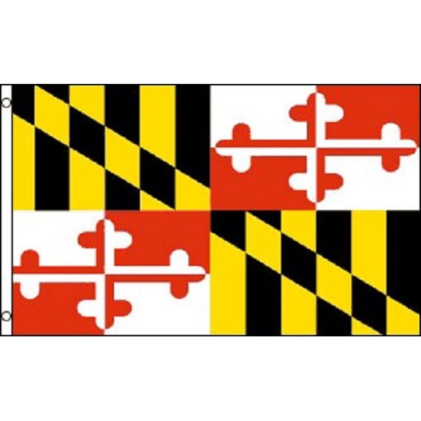 Maryland Flag 3x5 MD State Banner Pennant New Indoor Outdoor - Walmart ...