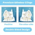 6pcs Christmas Snowflake Window Clings, White Static Snowflakes Window ...