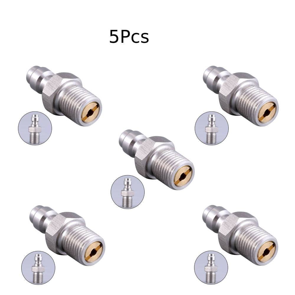 Sufanic 5Pcs Male Thread Quick Connection Valve PCP Fill Nipple Plug ...
