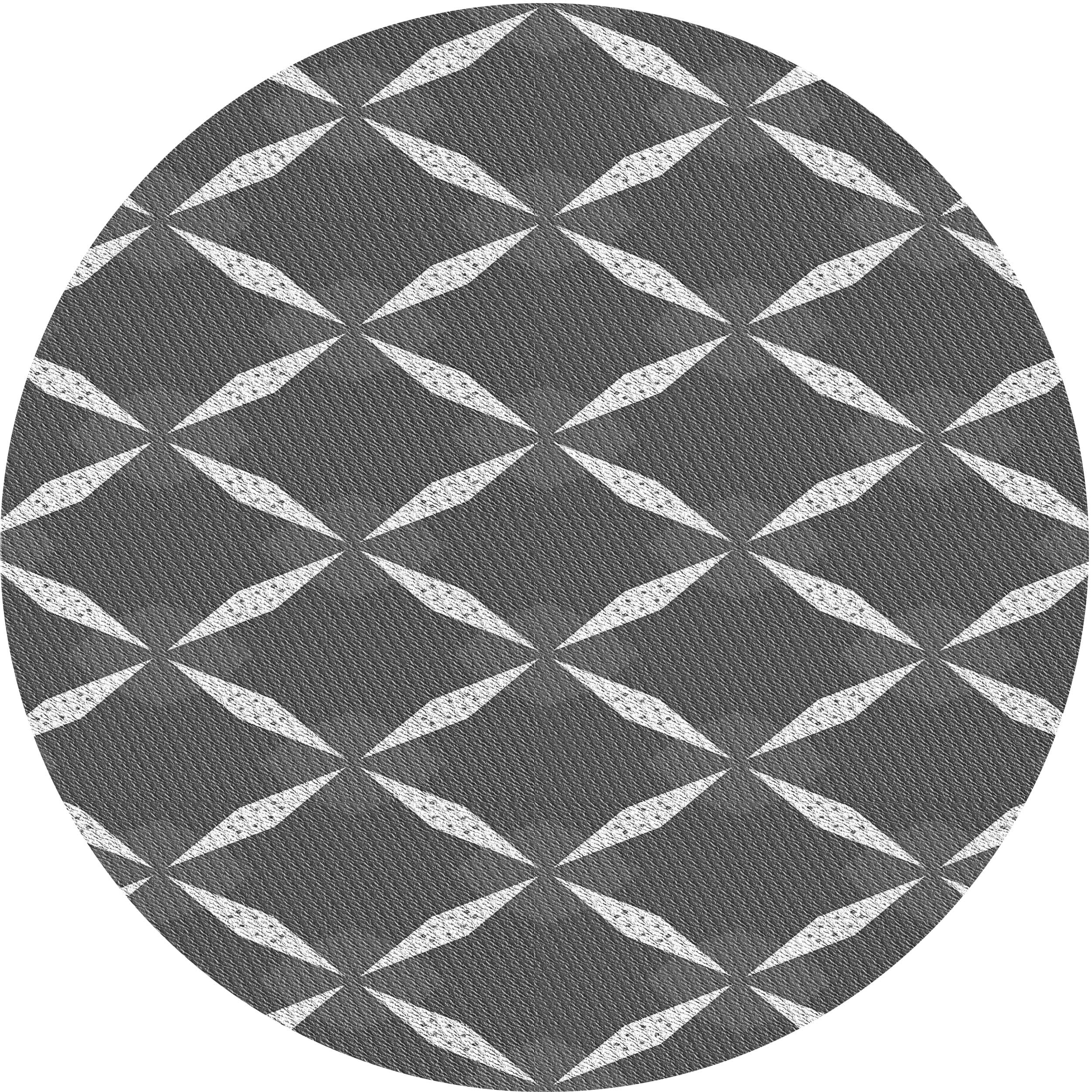 Ahgly Company Indoor Round Patterned Gray Wolf Gray Area Rugs, 3' Round ...